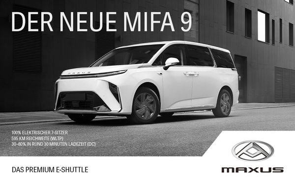 Markant, intelligent, flexibel, aussergewöhnlich: Der MAXUS MIFA 9 - htr.ch