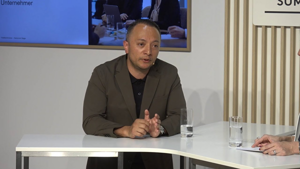 Alan Frei im Talk presented by Swisscom - htr.ch